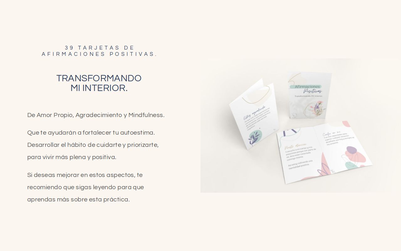 Tarjetas de Afirmaciones Positivas